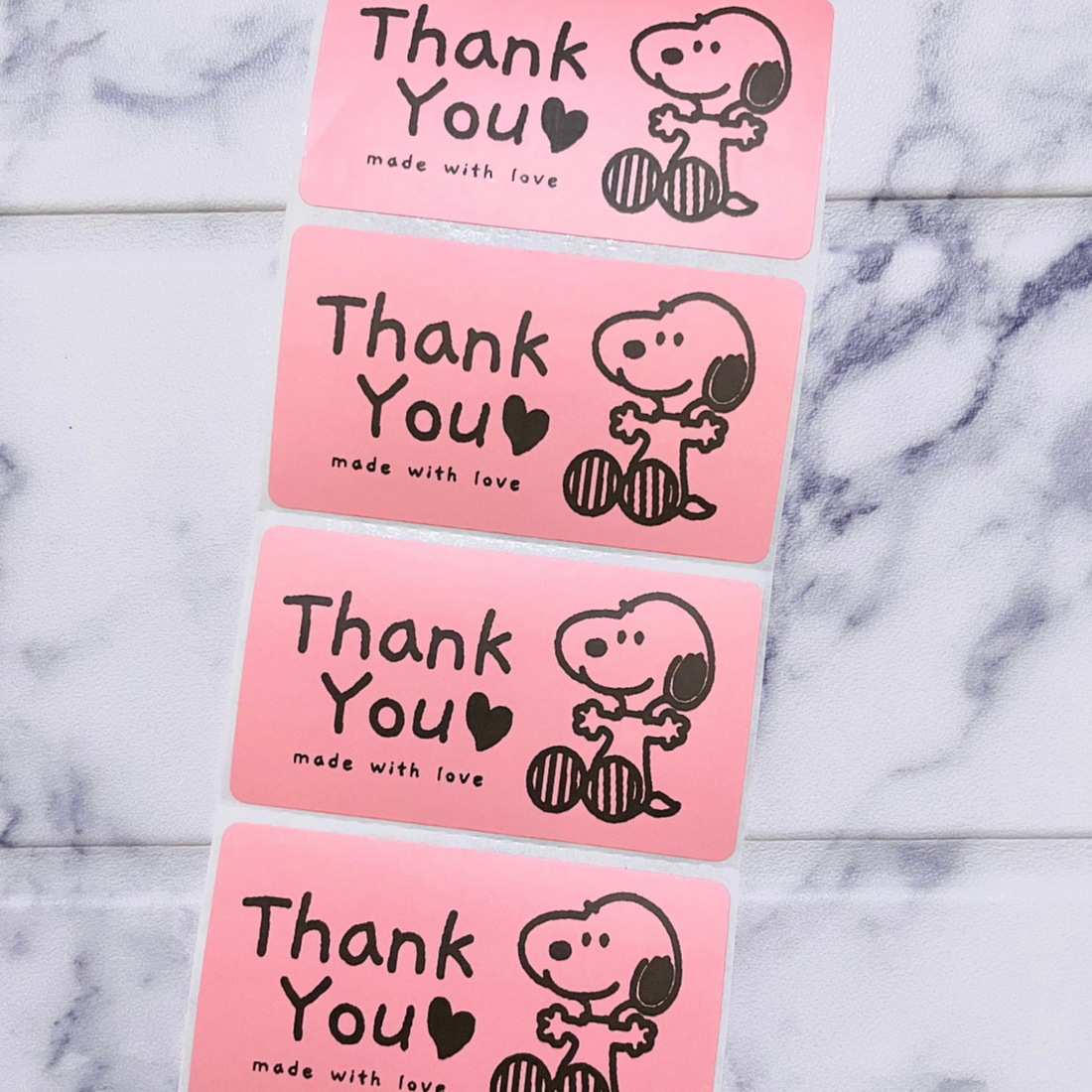 Snoopy Thank you in Pink – lianaprojects